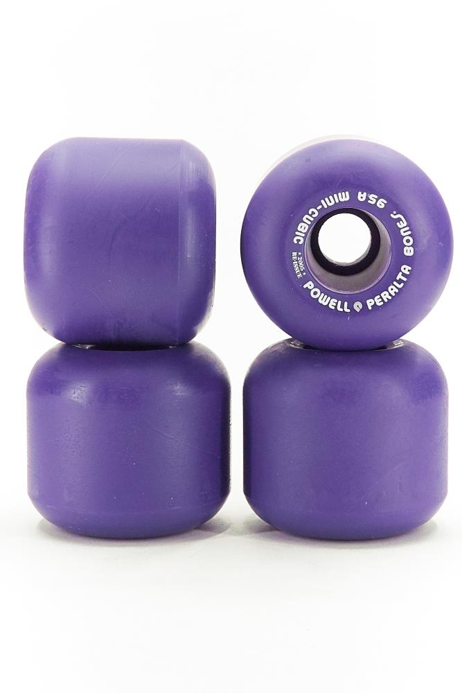 Powell Peralta Mini Cubic Wheels 95A Purple | Skateboard Wheels ...