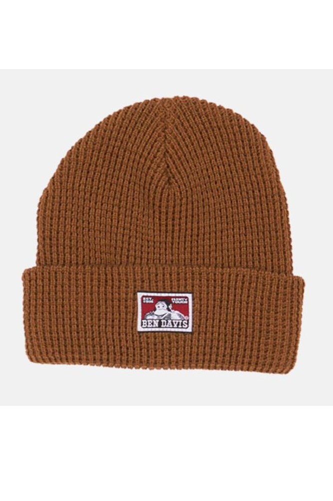 Ben Davis Waffle Beanie Coyote Brown - OS | Beanies | Headwear | Mantis ...